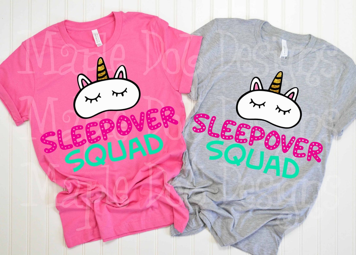 Sleepover Squad SVG | Girl Party Svg | Slumber Party Svg | Downloadable ...