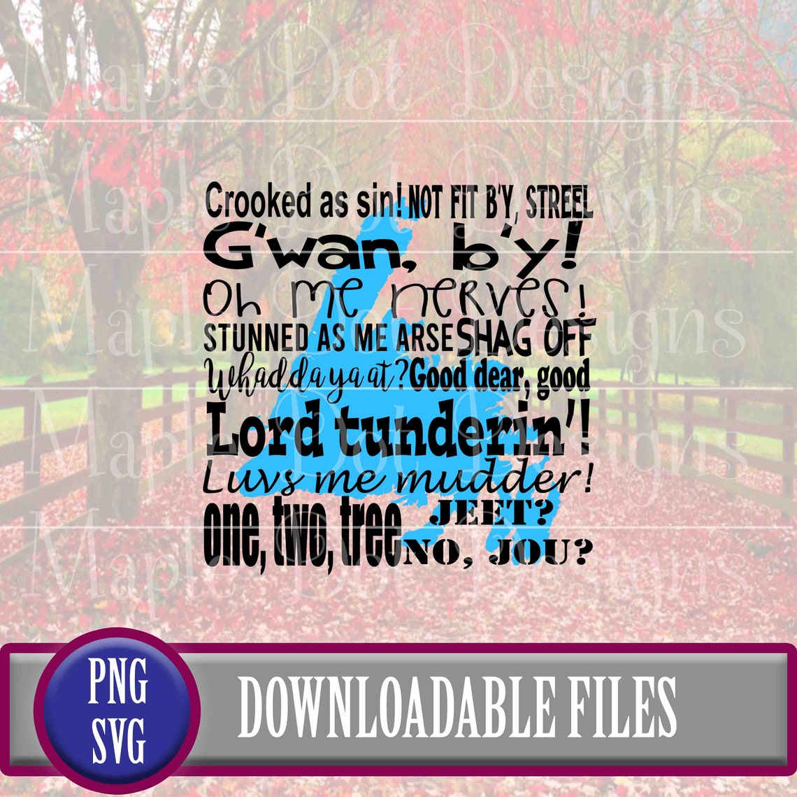 Newfoundland Slang SVG / Newfie SVG / Maritime Designs / | Etsy