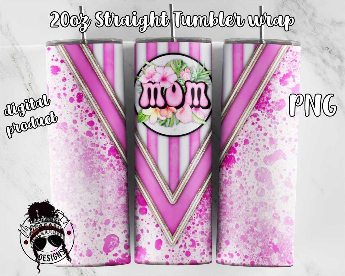 Tropical Mom Tumbler PNG Pastel Mom Tumbler Wrap PNG - Etsy
