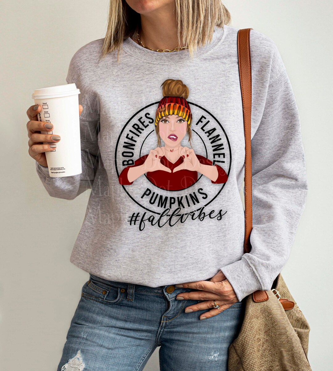 Bonfires Flannel Pumpkins PNG Fall Sublimation Design Fall - Etsy