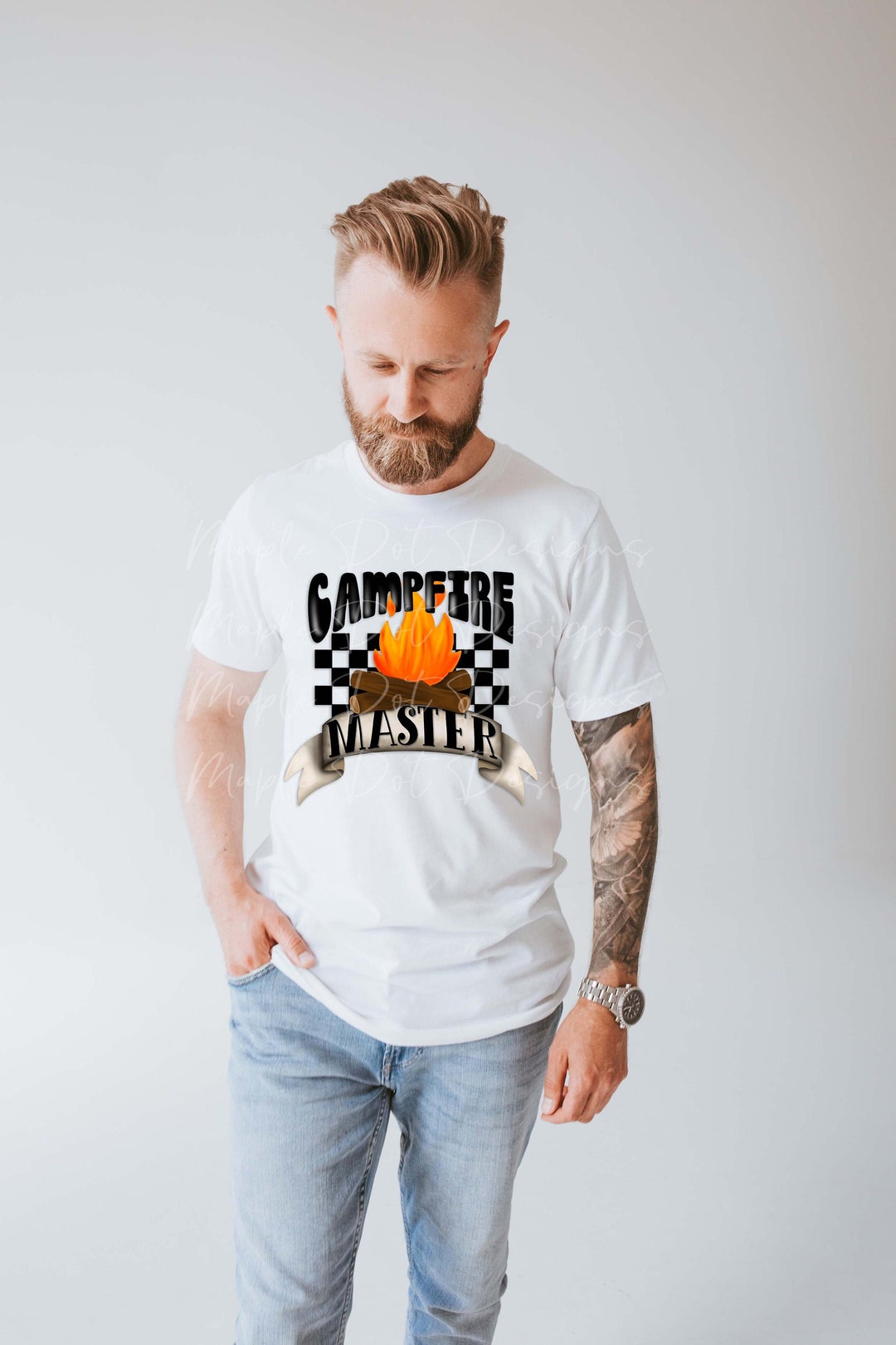 Campfire Master PNG | Camping Sublimation Design | Funny Camping Decal ...