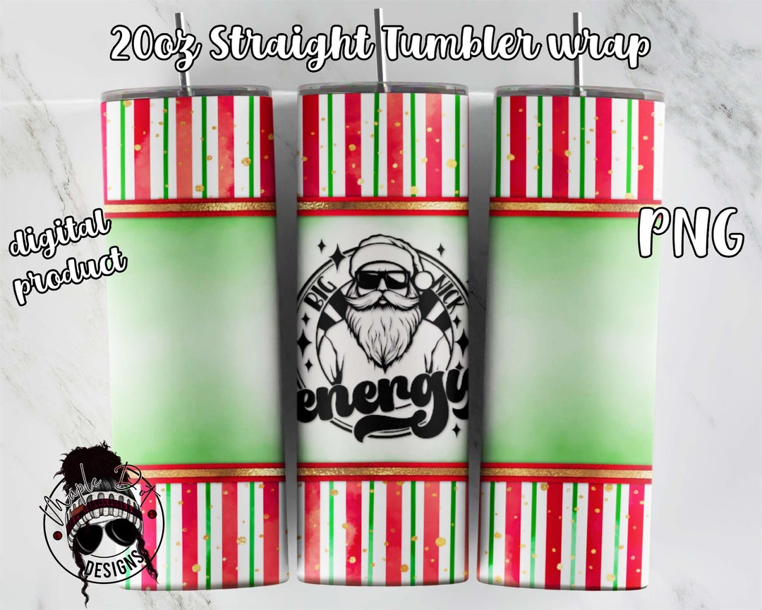 Big Nick Santa Tumbler Wrap | Funny Adult Christmas Tumbler Wrap | 20 ...