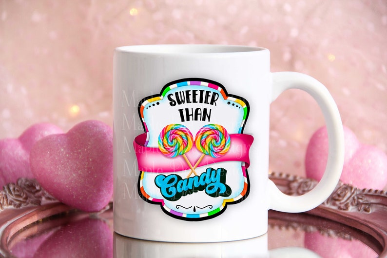 Sweeter Than Candy Label PNG Candy Sublimation Tumbler | Etsy