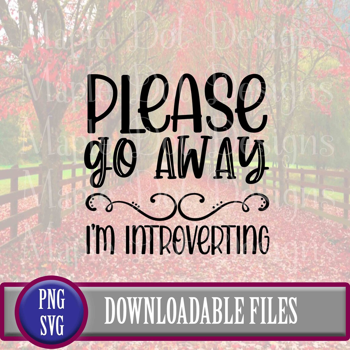 Introvert SVG Please Go Away I'm Introverting SVG | Etsy