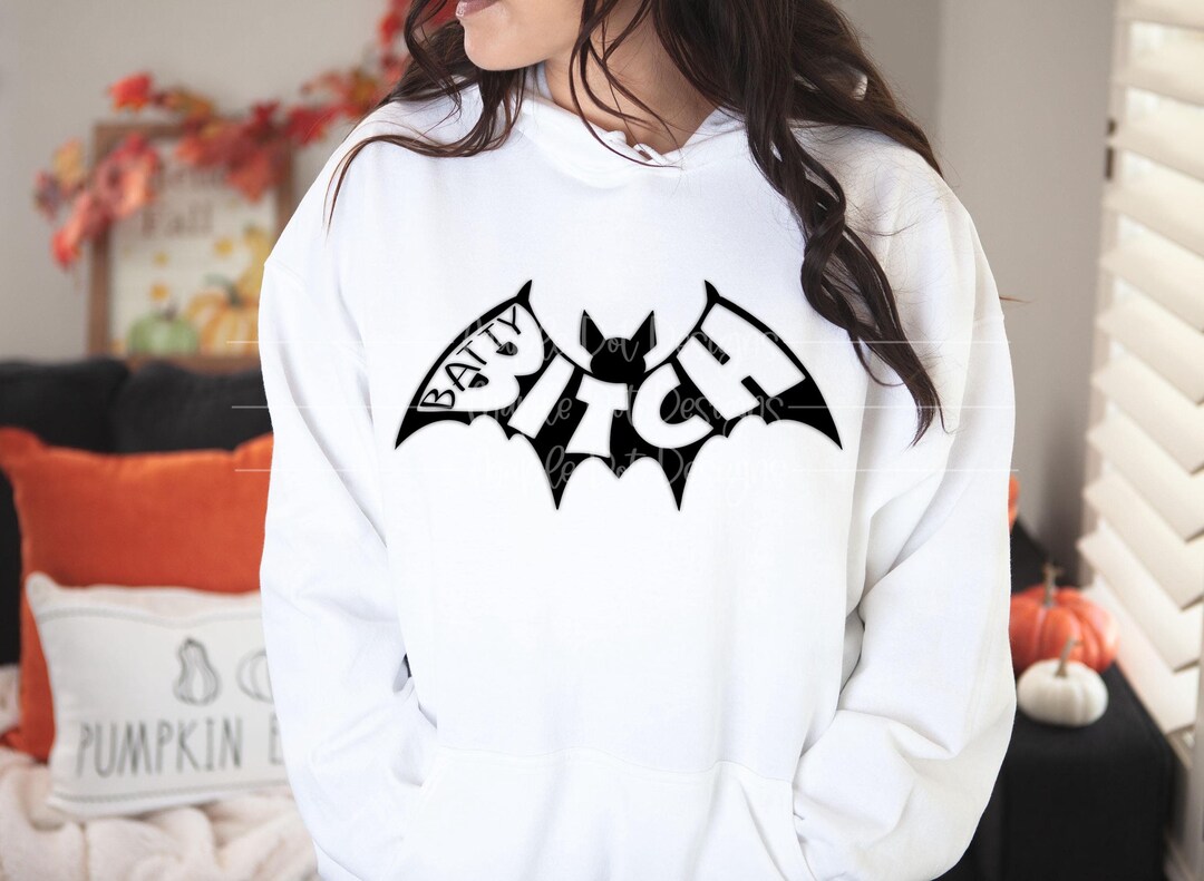 Batty Btch Decal PNG Halloween Design Downloadable File - Etsy