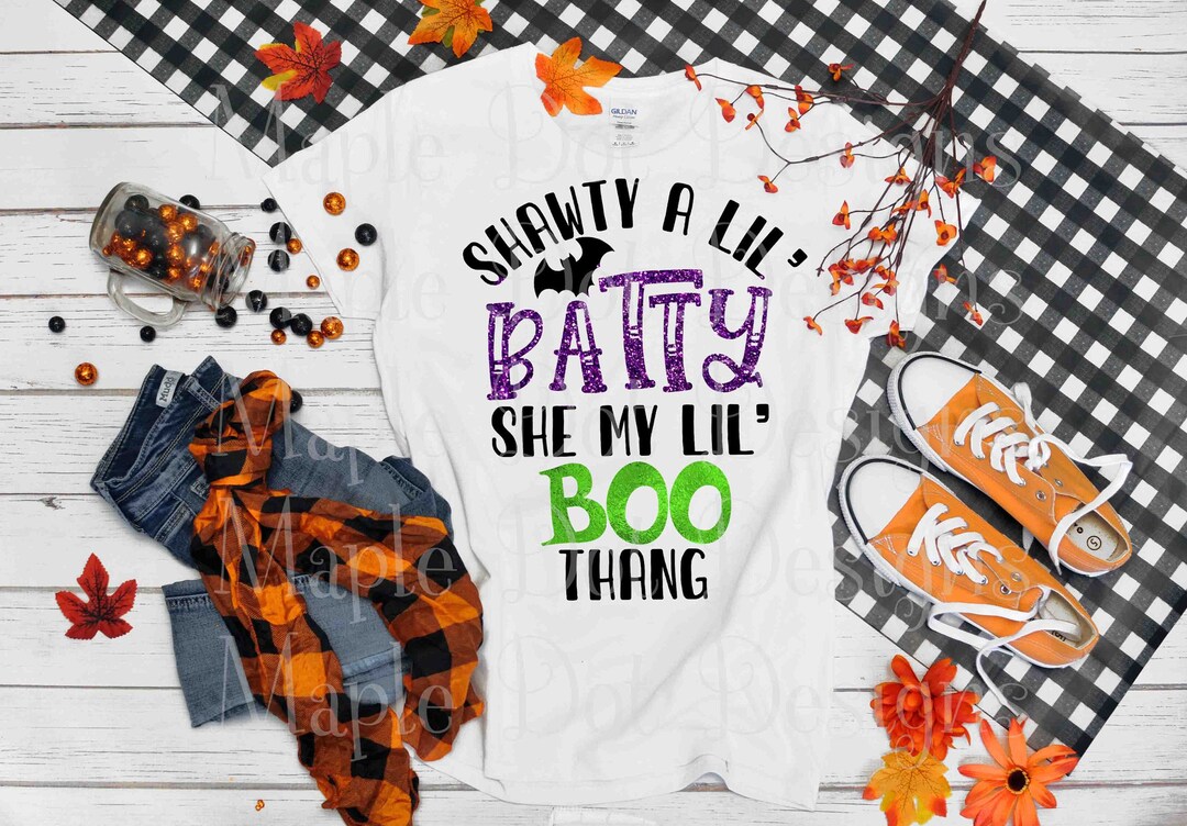 Shawty a Lil Batty Svg / She My Lil Boo Thang Svg /halloween Svg ...