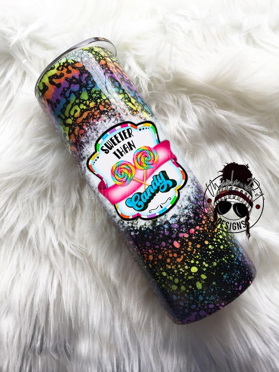 Sweeter Than Candy Label PNG Candy Sublimation Tumbler | Etsy