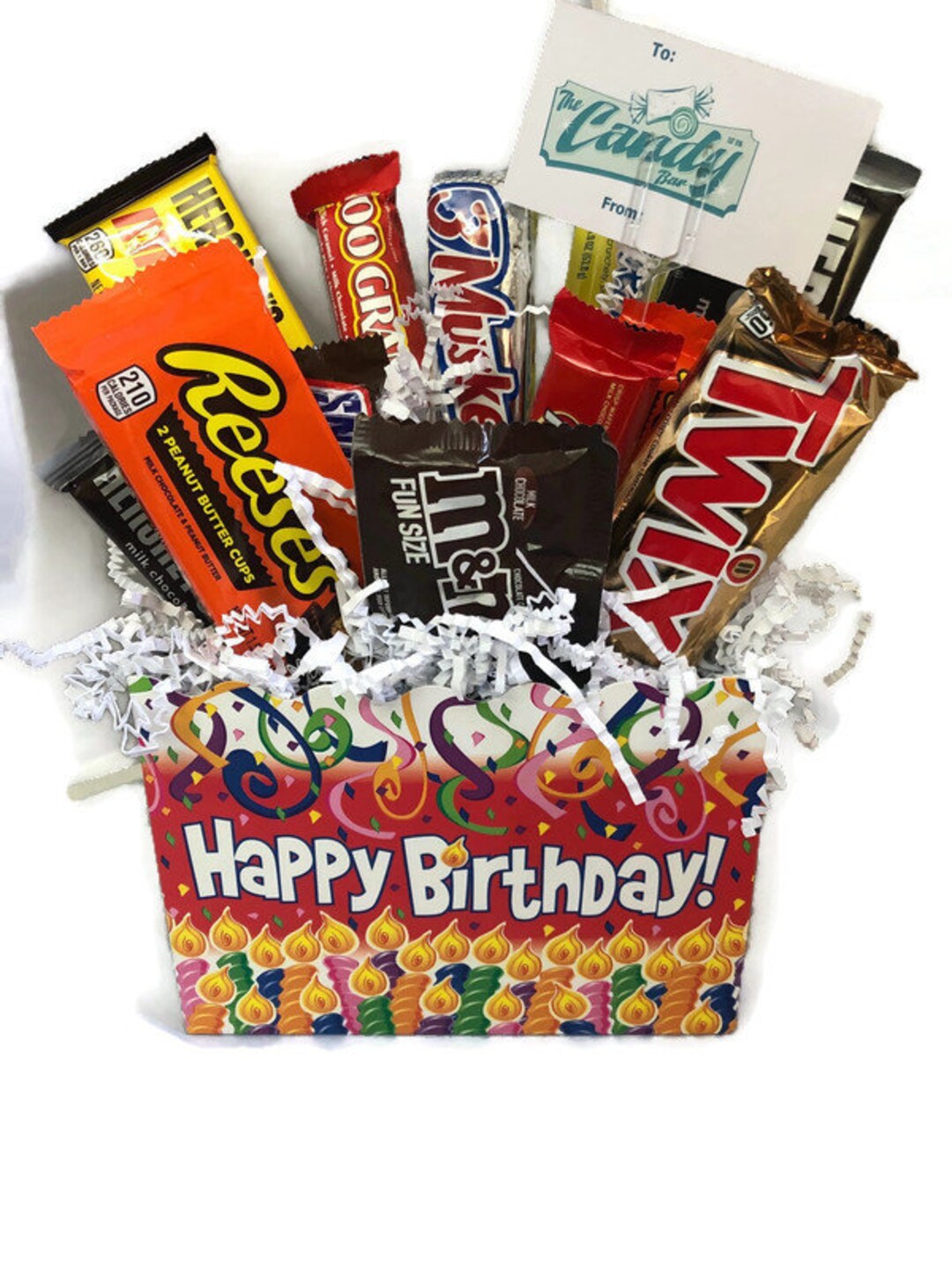 Happy Birthday Candy Arrangement Box - Etsy