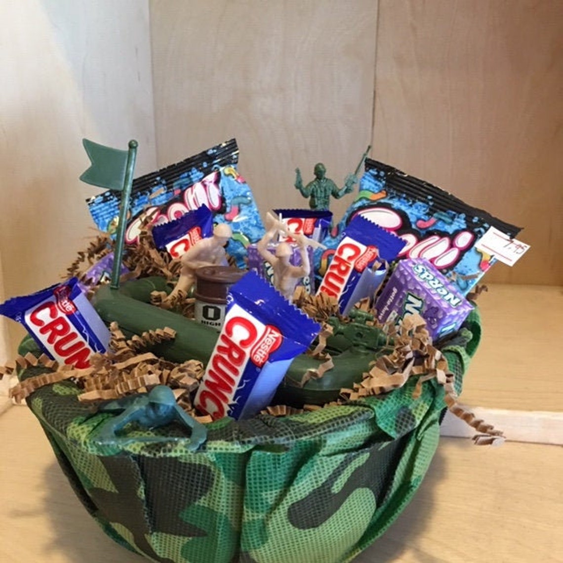Military Hat Candy Arrangement - Etsy