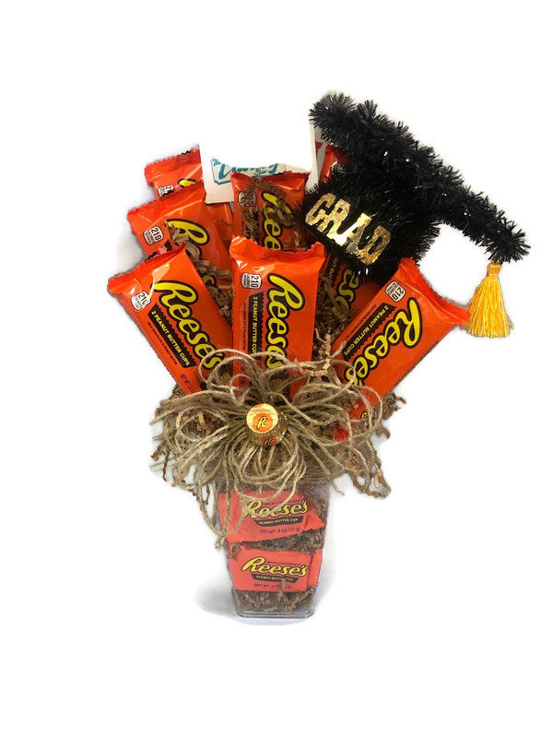 Reeses Graduation Candy Arrangement Grad Cap - Etsy