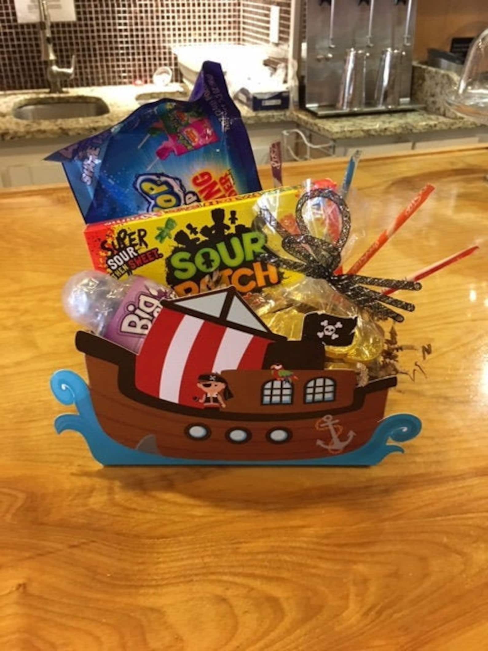 Pirate Ship Candy Arrangement Gift Box - Etsy
