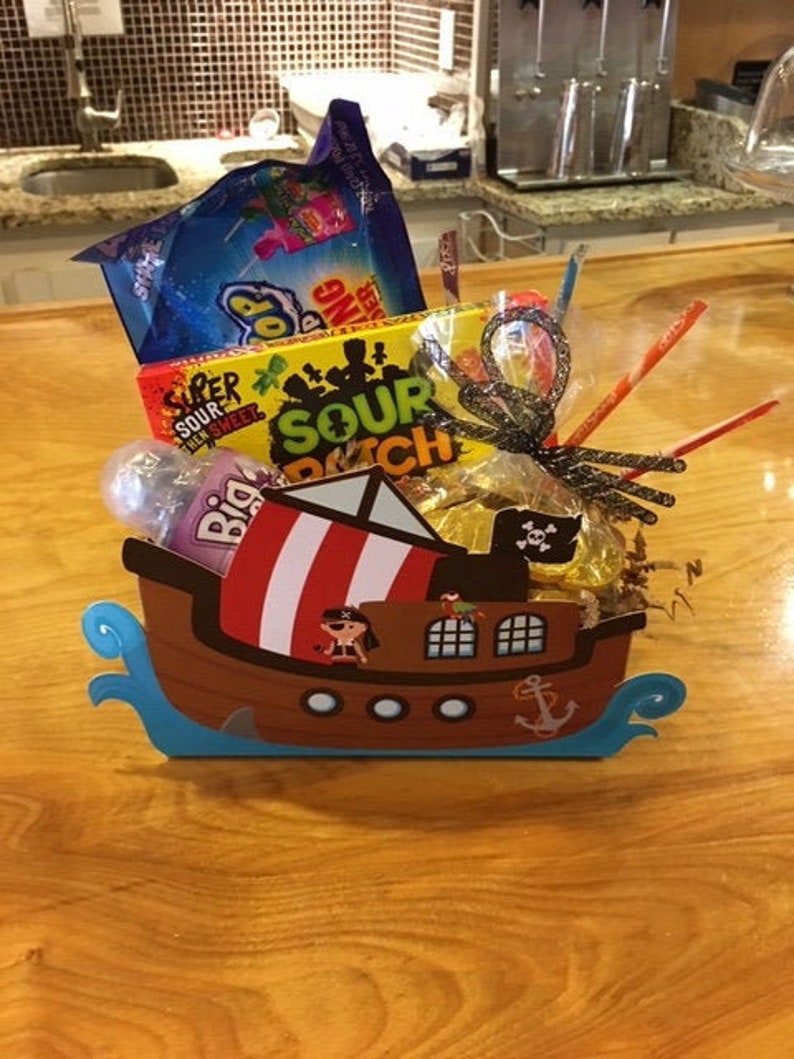 Pirate Ship Candy Arrangement Gift Box - Etsy