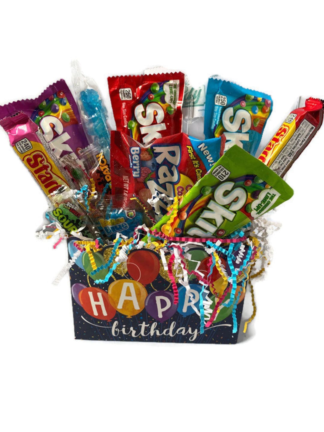 Happy Birthday Candy Arrangement Gift Box - Etsy