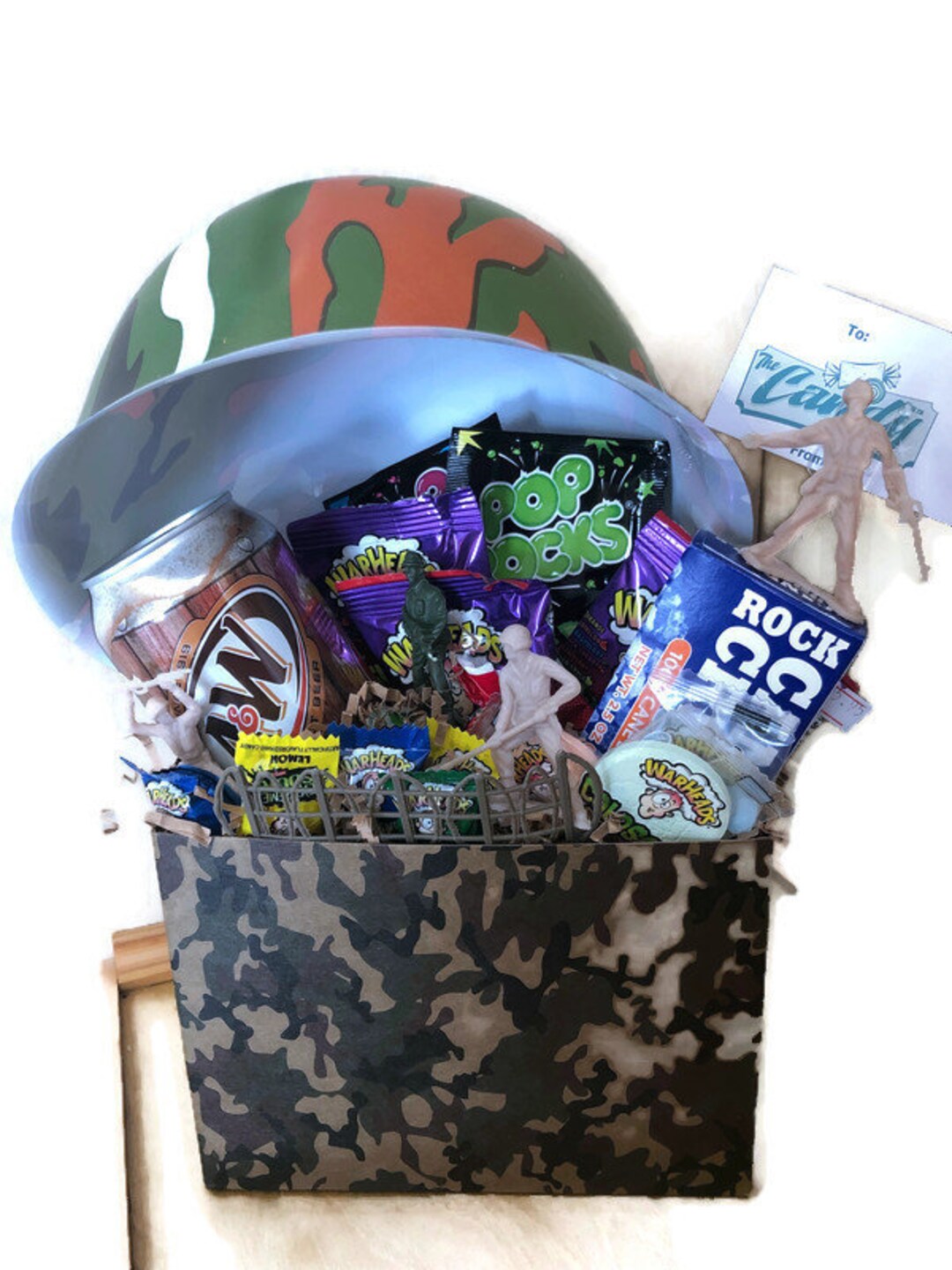 Military Hat Candy Arrangement - Etsy