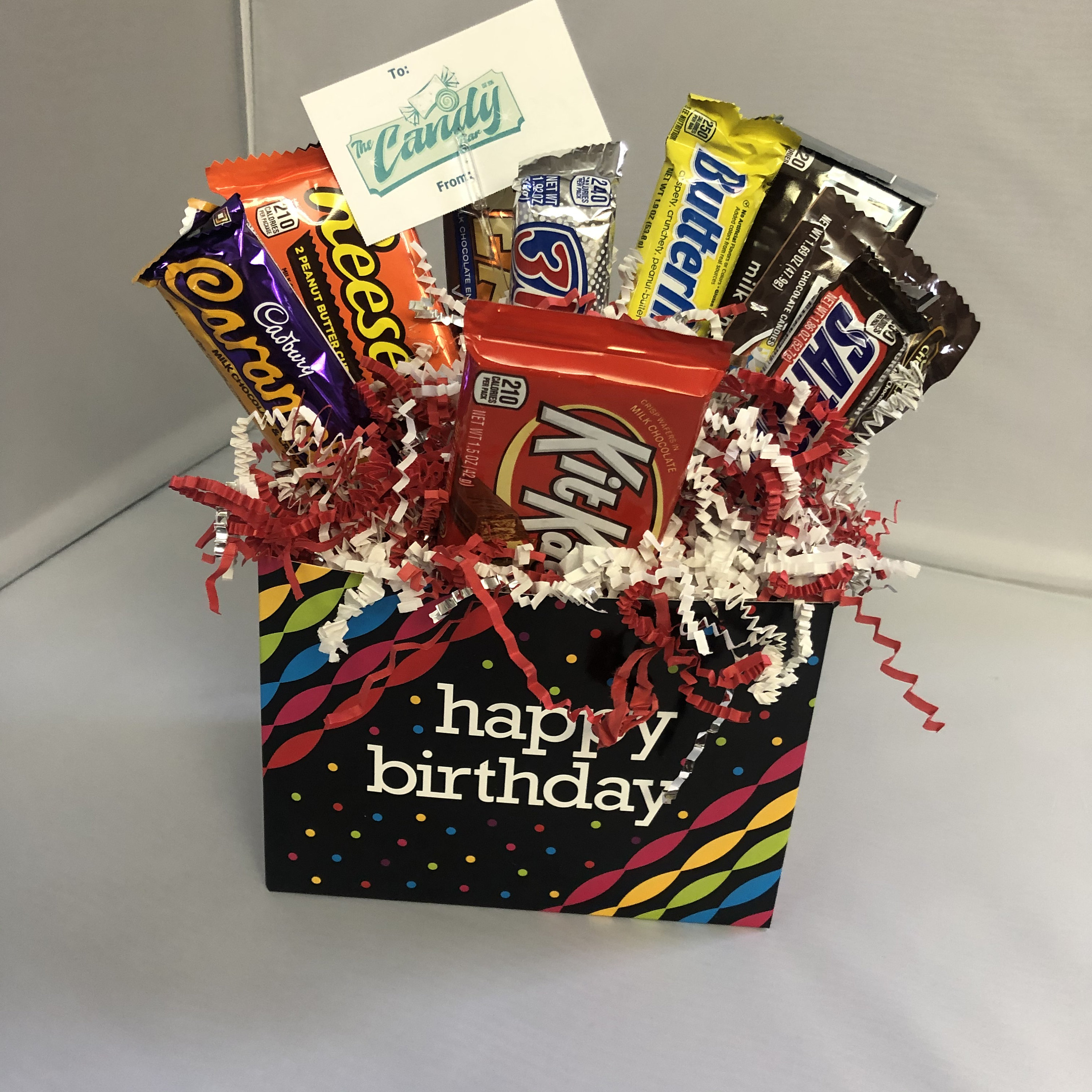 Happy Birthday Candy Arrangement Gift Box - Etsy