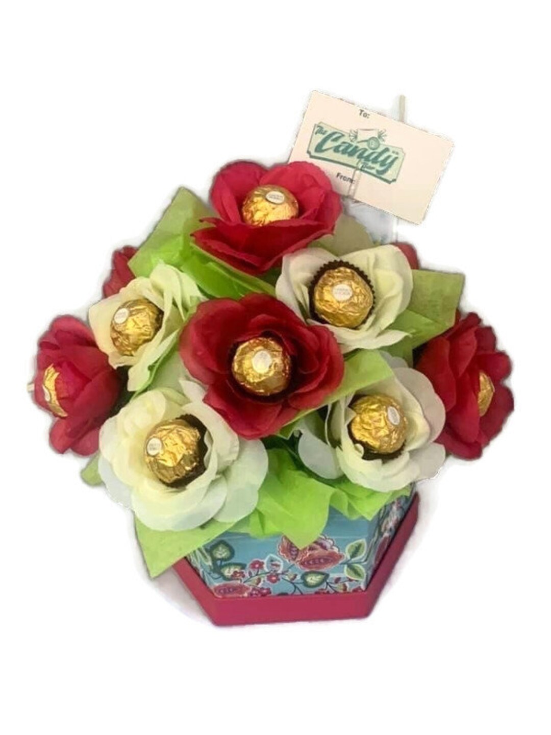 Chocolate and Flower Candy Bouquet - Etsy