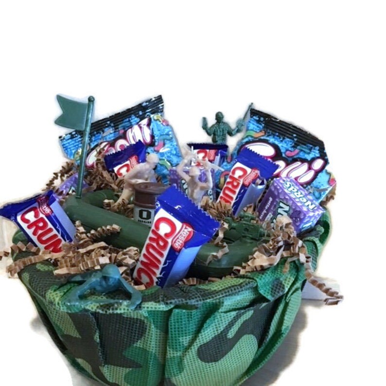 Military Hat Candy Arrangement - Etsy