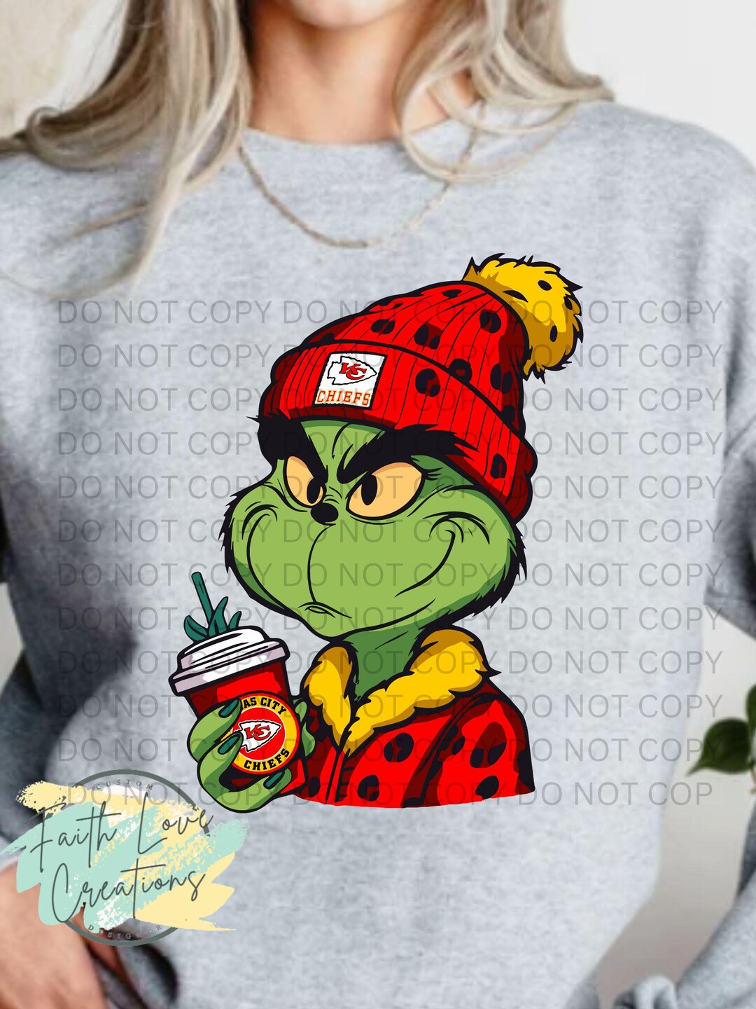 Grinch for the Kansas City Chiefs, Football, Kc, ,png File, Digital ...