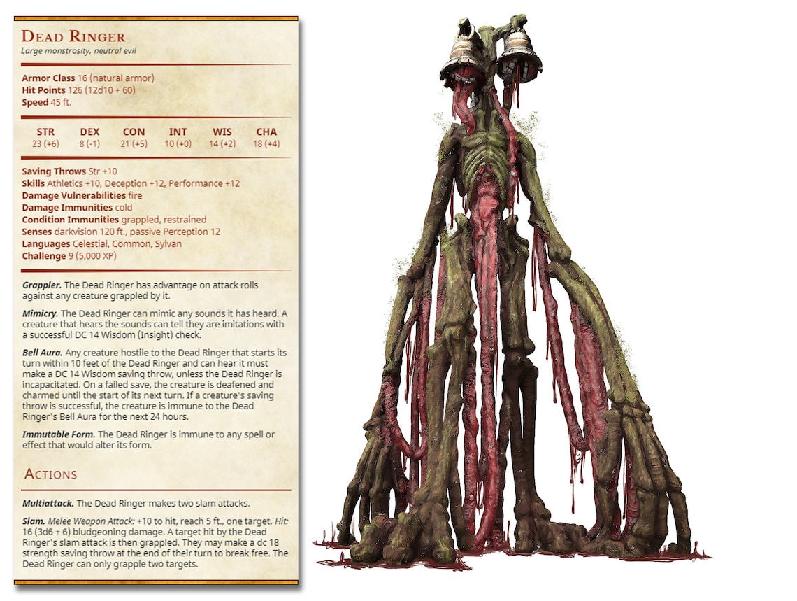 Bell Head Model for Dungeons and Dragons - Etsy