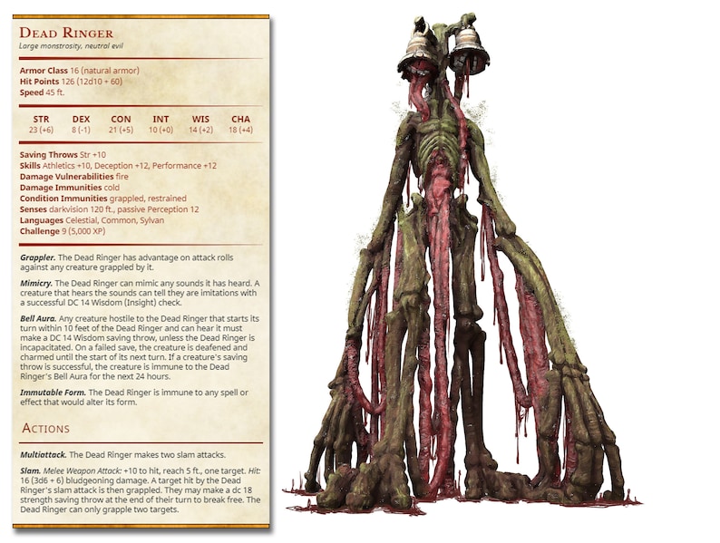 Bell Head Model for Dungeons and Dragons - Etsy