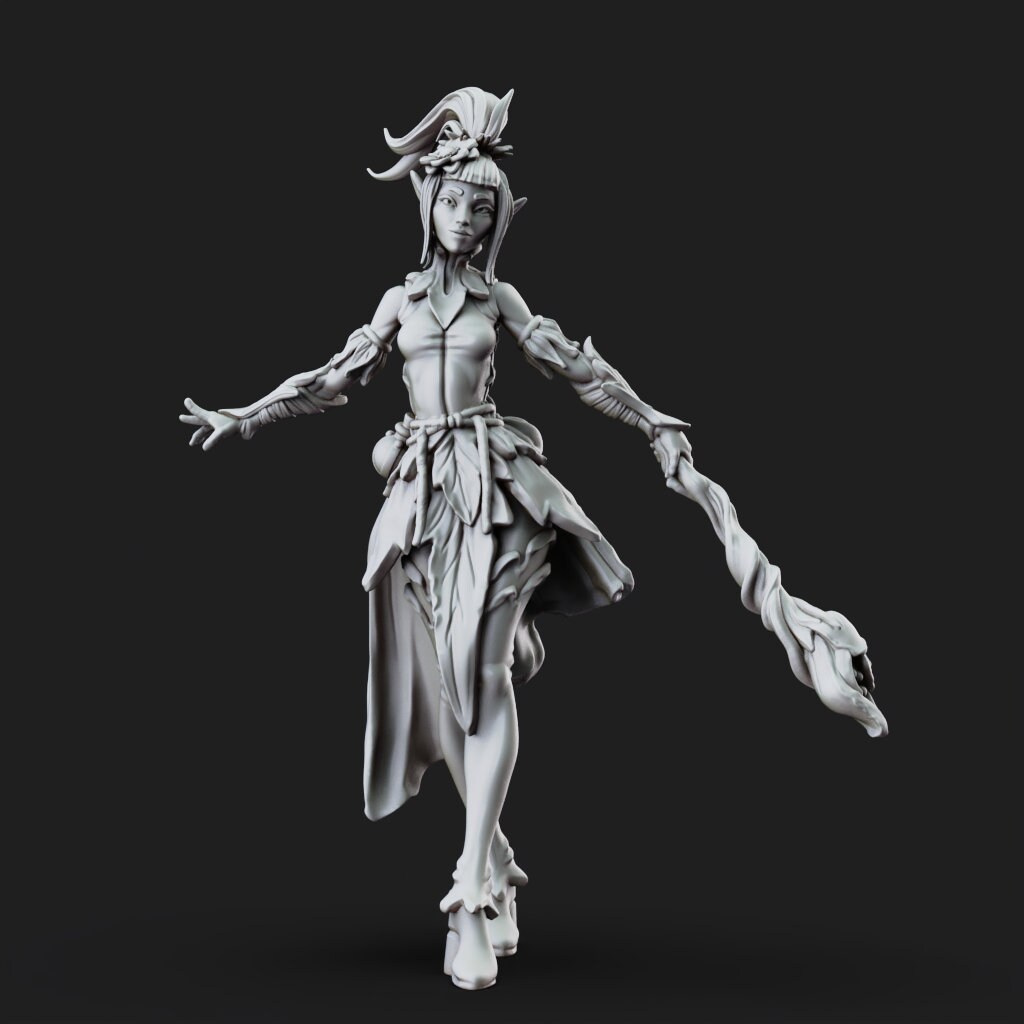 Spring Eladrin Miniature for Dungeons and Dragons - Etsy
