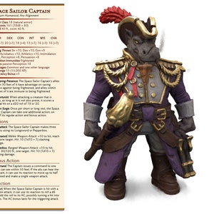 Giff Captain Model for Dungeons and Dragons - Etsy