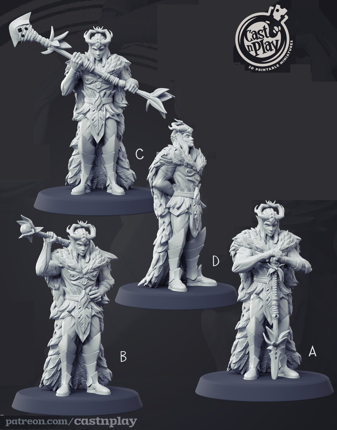 Fae King Miniature for Dungeons and Dragons | Pathfinder - Etsy