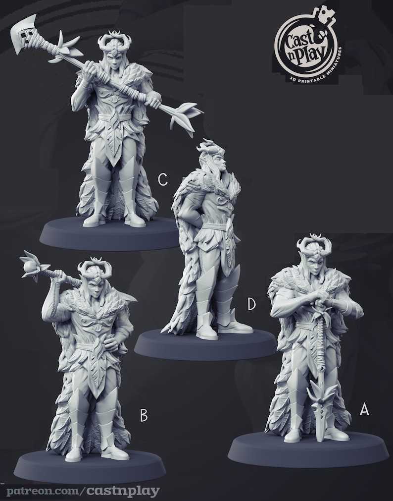 Fae King Miniature for Dungeons and Dragons Pathfinder - Etsy