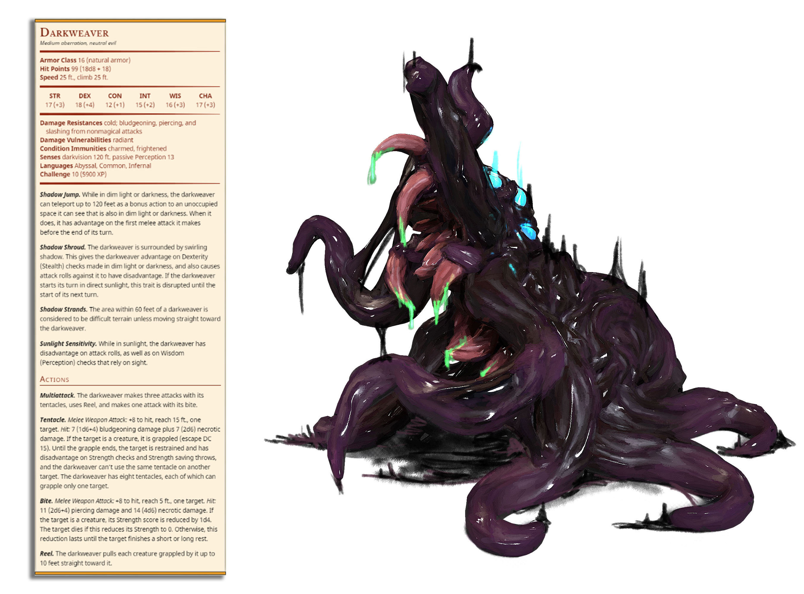 Dark Weaver Miniature for Dungeons and Dragons - Etsy