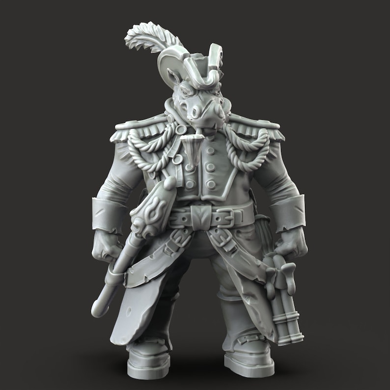 Giff Captain Model for Dungeons and Dragons - Etsy