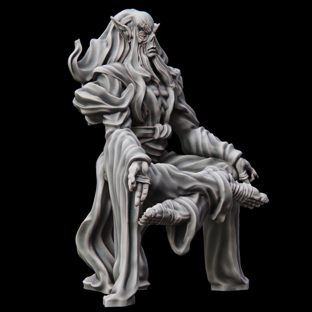 Githzerai Grand Monk Miniature for Dungeons and Dragons - Etsy
