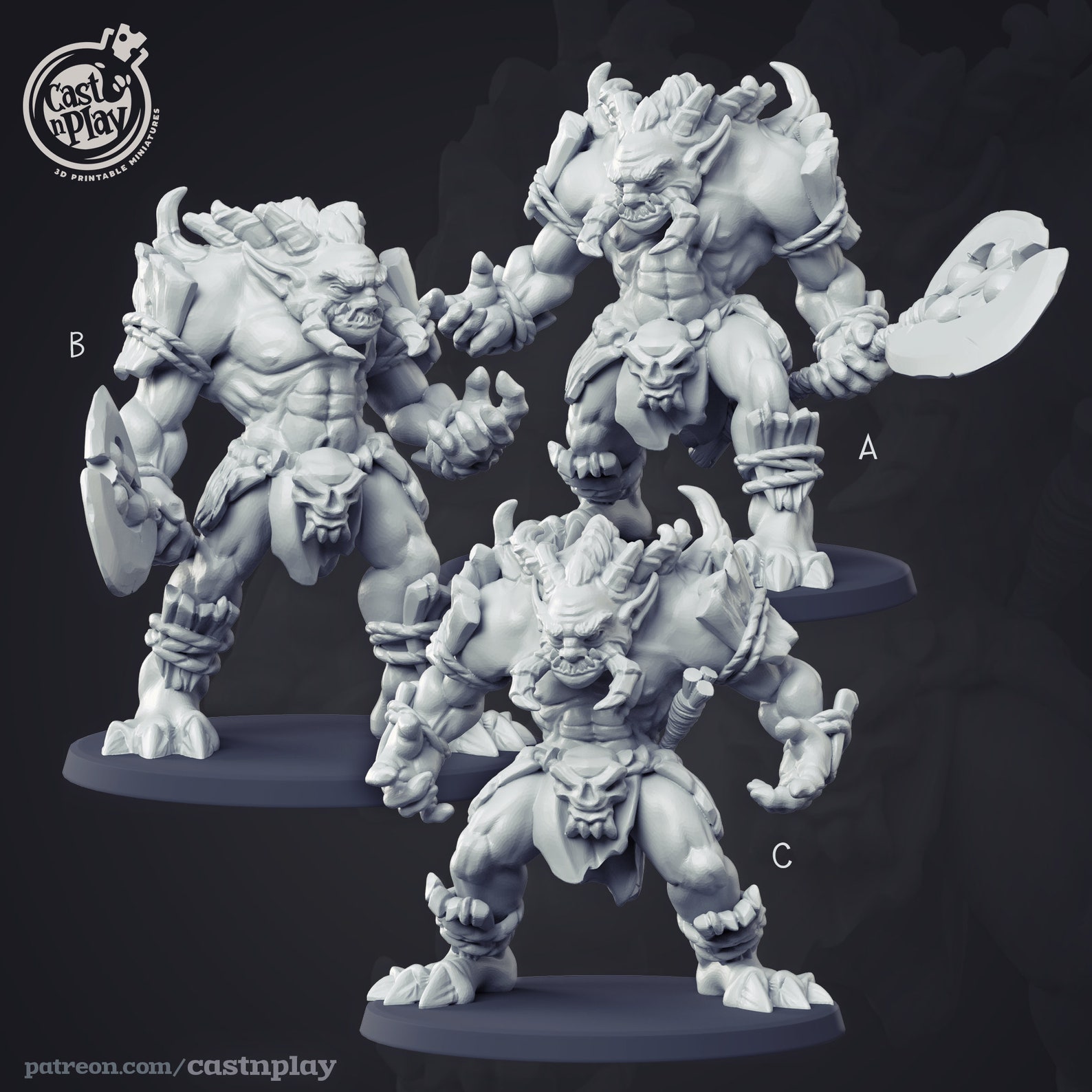 Chaos Troll Miniature for Dungeons and Dragons | Pathfinder - Etsy