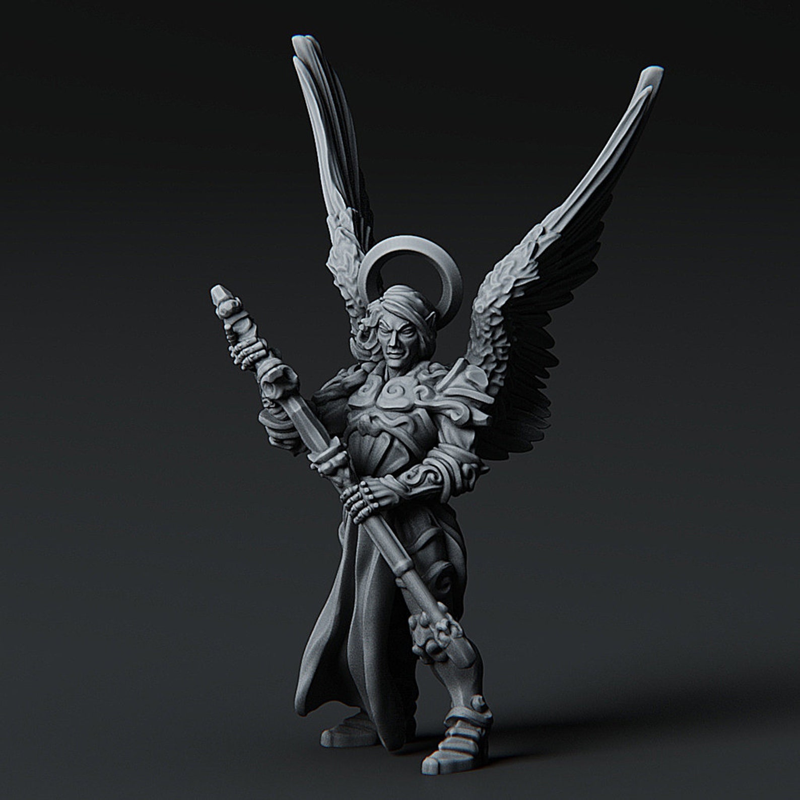 Deva Male Miniature for Dungeons and Dragons Pathfinder - Etsy