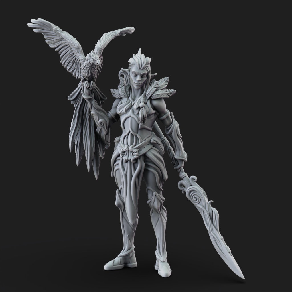 Summer Eladrin Miniature for Dungeons and Dragons - Etsy