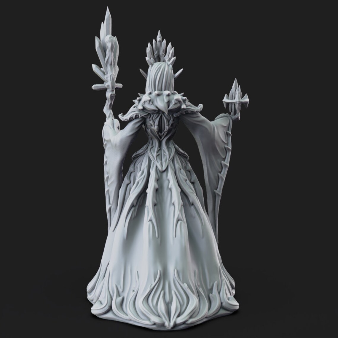 Winter Eladrin Miniature for Dungeons and Dragons - Etsy