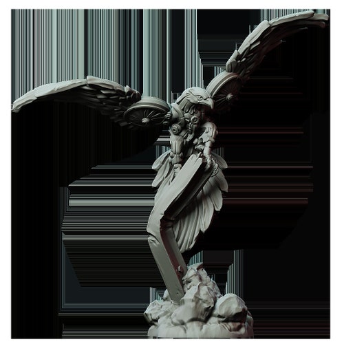 Steel Defender Eagle Miniature for Dungeons and Dragons - Etsy