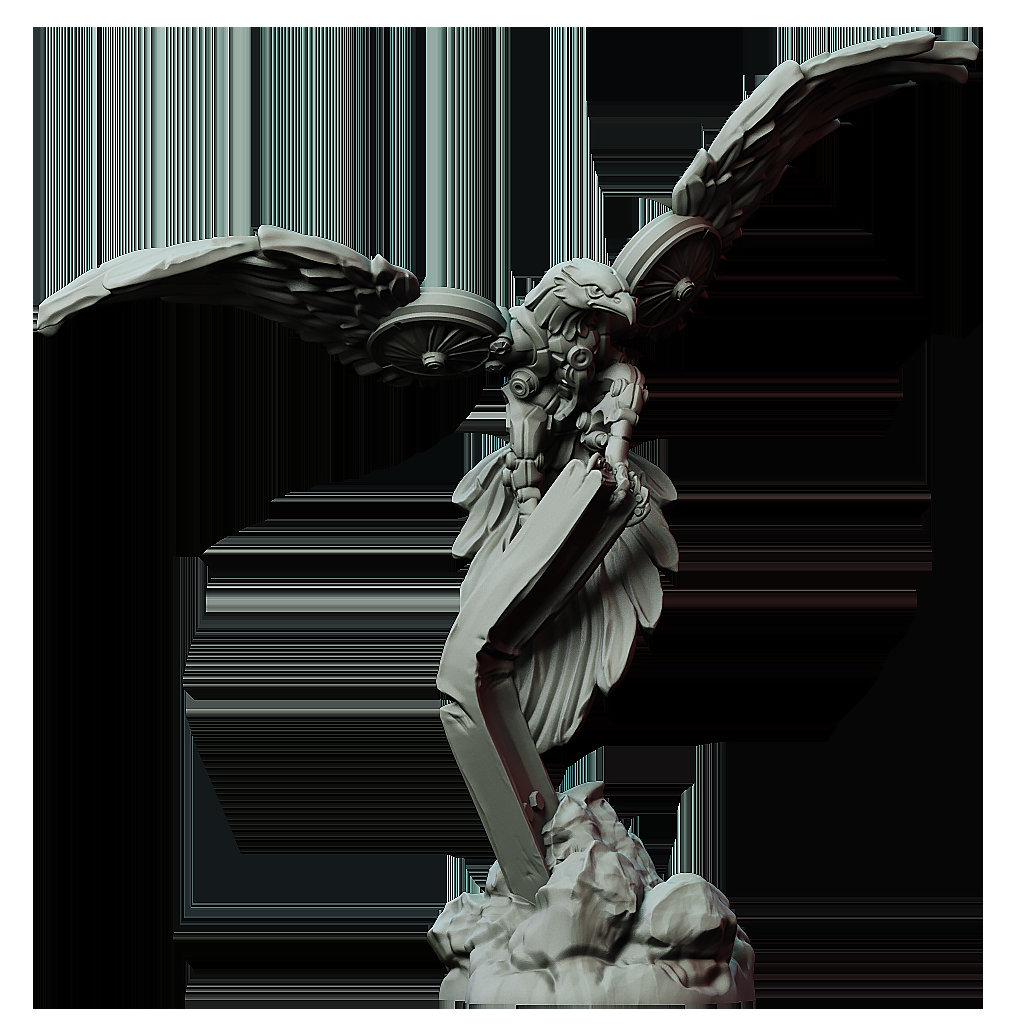 Steel Defender Eagle Miniature for Dungeons and Dragons - Etsy