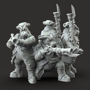 Giff Riflemen Models for Dungeons and Dragons - Etsy
