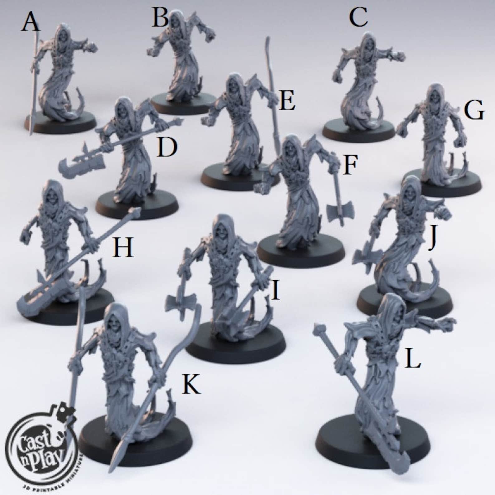 Ghost Miniatures for Dungeons and Dragons - Etsy