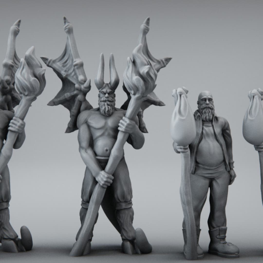William Incubus 2-pack Human and Demon Form for Dungeons and Dragons - Etsy
