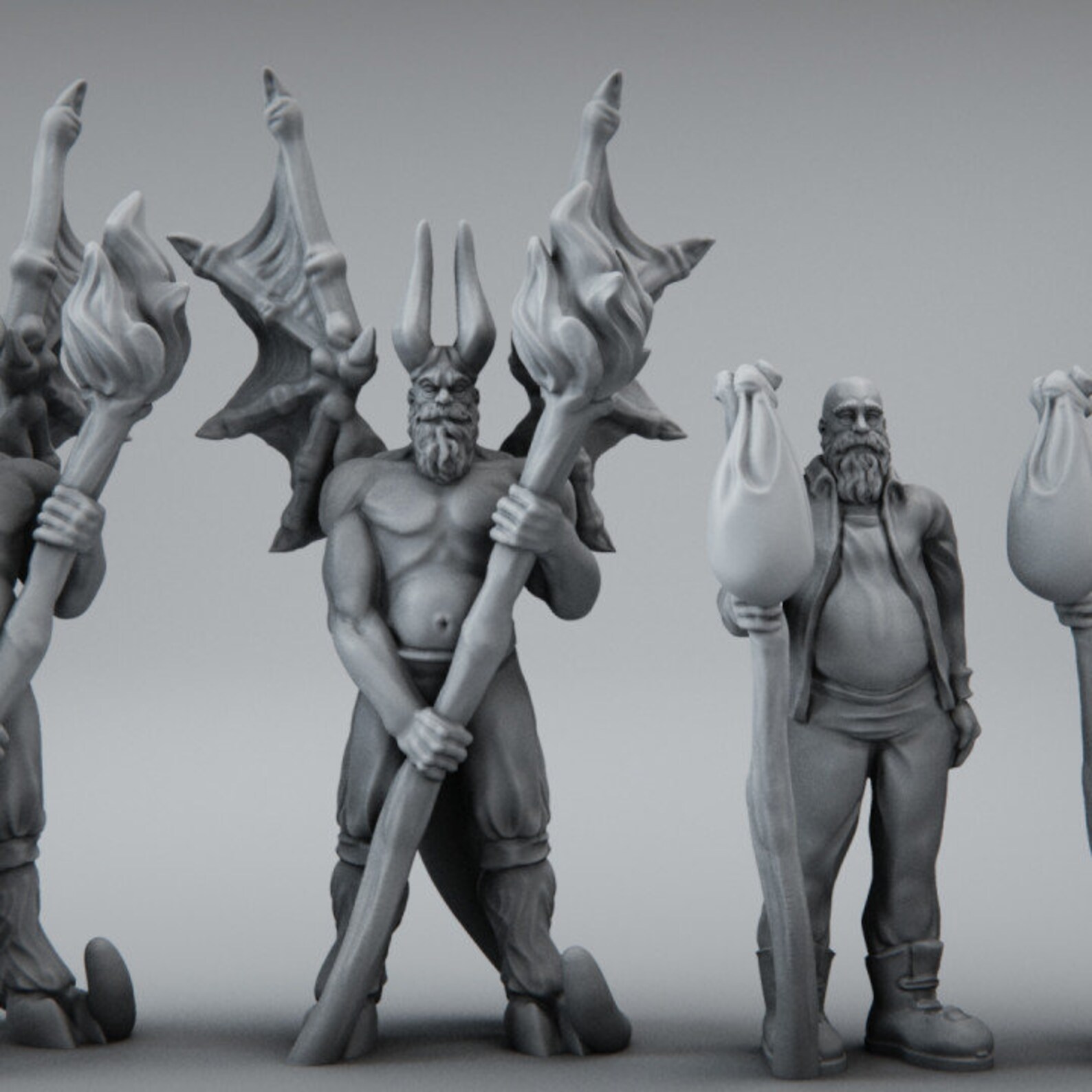 William Incubus 2-pack Human and Demon Form for Dungeons and Dragons - Etsy