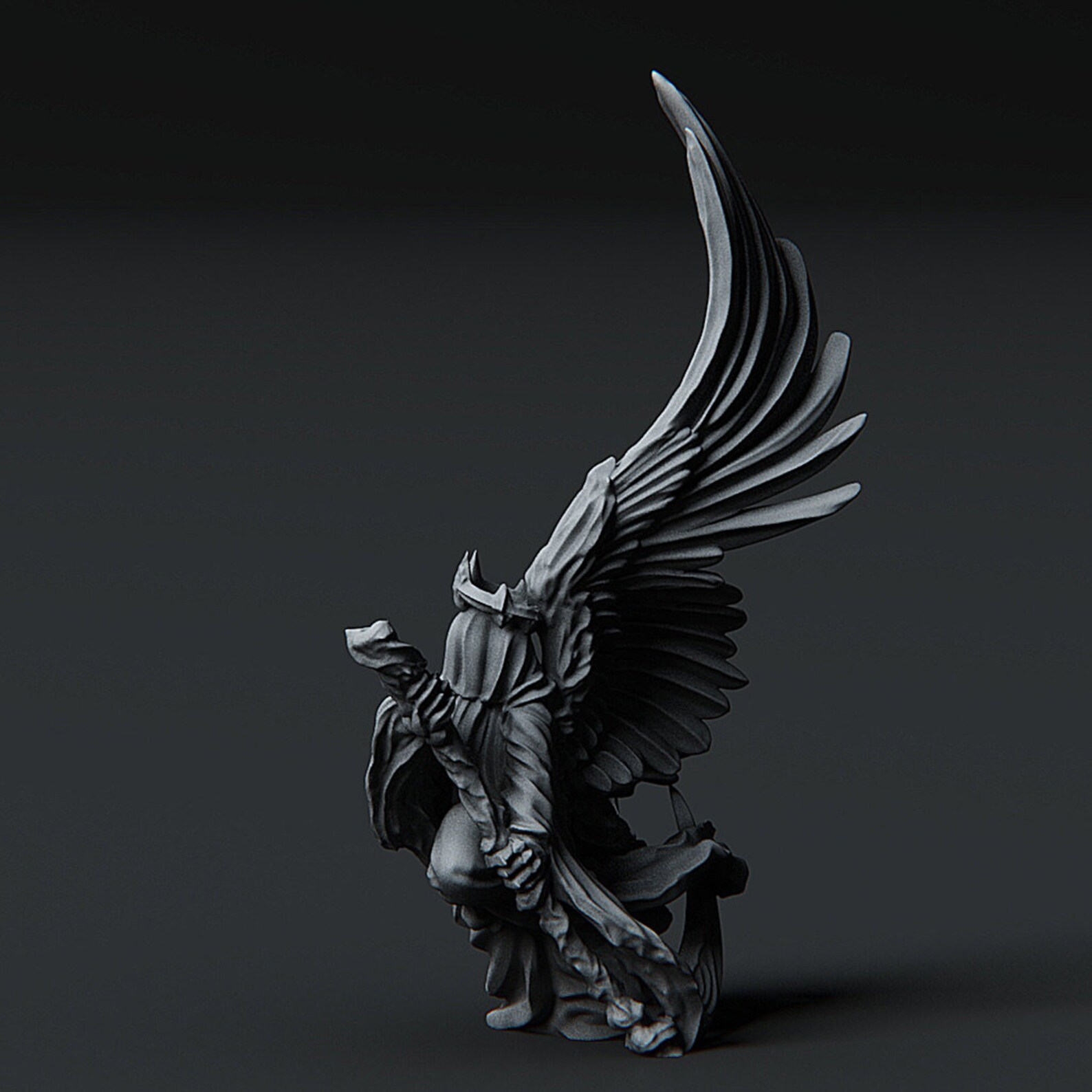 Angel of Death Miniature for Dungeons and Dragons - Etsy