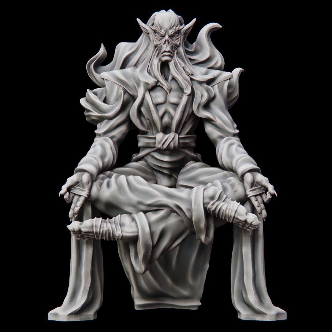 Githzerai Grand Monk Miniature for Dungeons and Dragons - Etsy