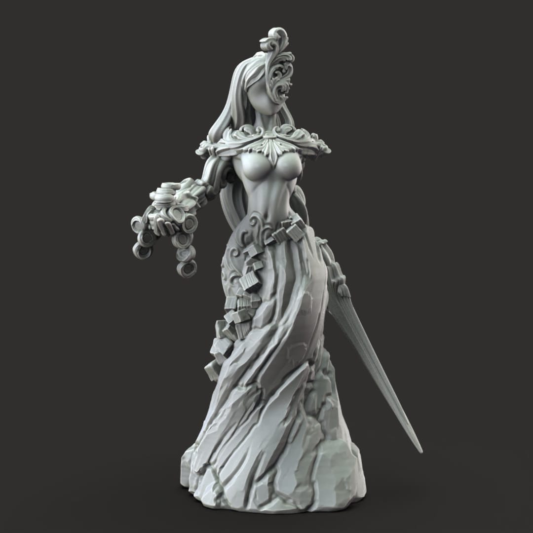 Gilded Golem Model for Dungeons and Dragons | Pathfinder - Etsy