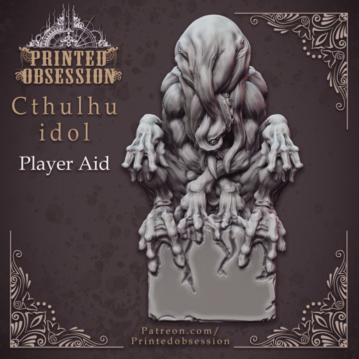 Cthulu Idol Miniature for Dungeons and Dragons | Pathfinder - Etsy