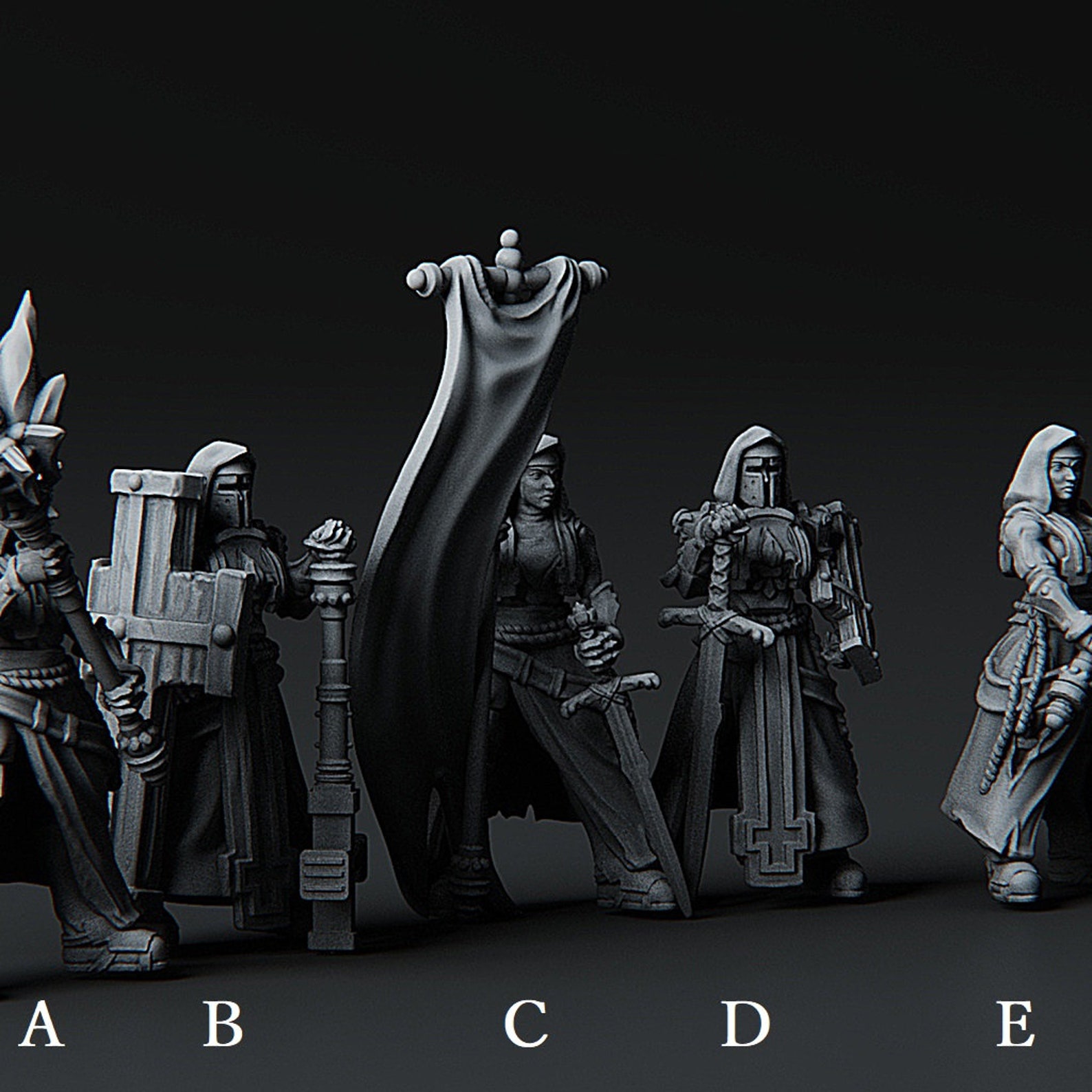 Battle Nuns for Dungeons and Dragons | Pathfinder - Etsy