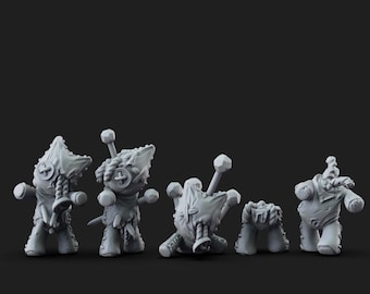 Voodoo Dolls 5-pack Models for Dungeons and Dragons Pathfinder - Etsy