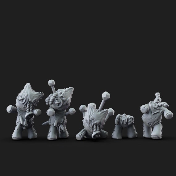 Zombie Voodoo Dolls 5-pack for Dungeons and Dragons - Etsy