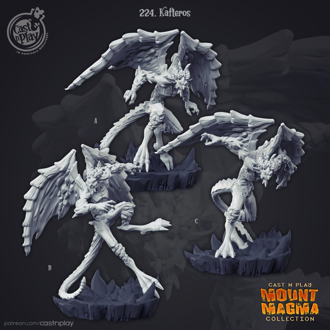 Magma Devil "kafteros" for Dungeons and Dragons | Pathfinder - Etsy