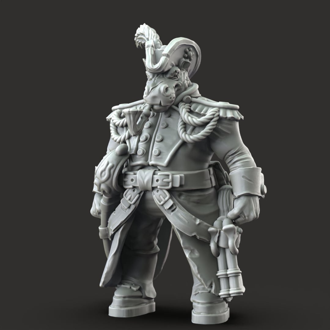Giff Captain Model for Dungeons and Dragons - Etsy